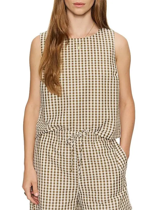 Sanctuary Gingham Top - Timber/collagen Gingham