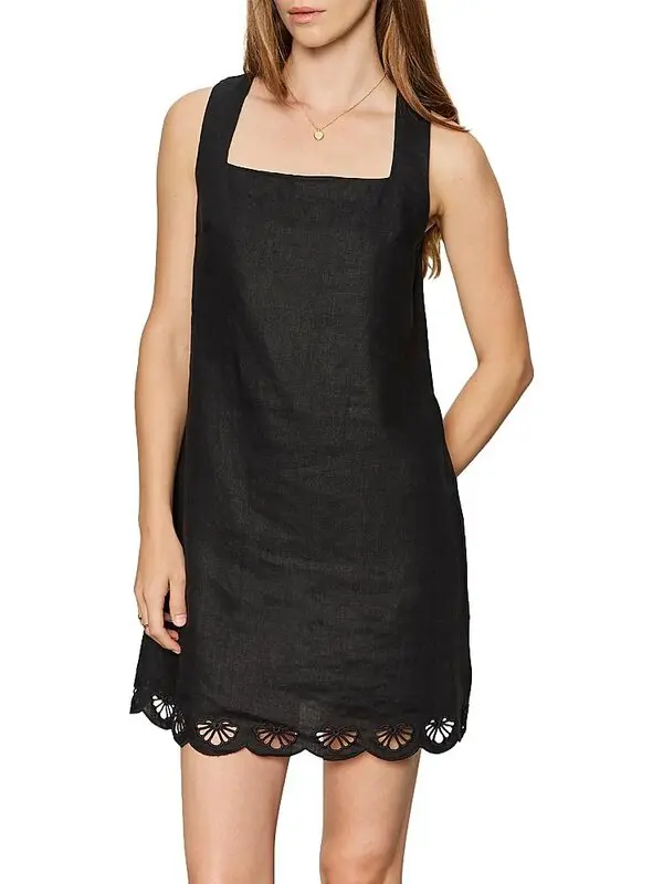 Sanctuary Almost There Linen Dress - Black