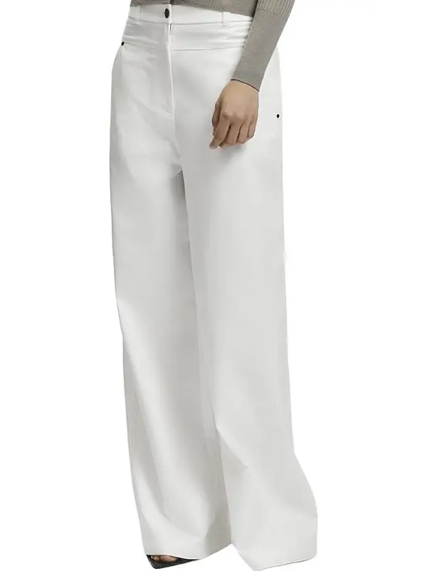 SAINT ART Dax Wide Leg Trousers - Salt