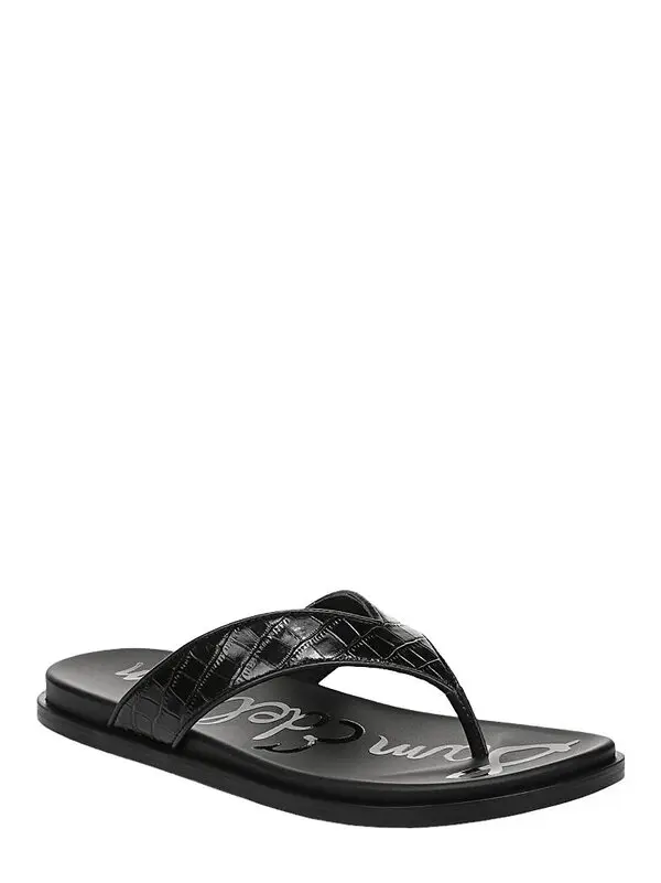 Sam Edelman Lila Flip Flops - Black
