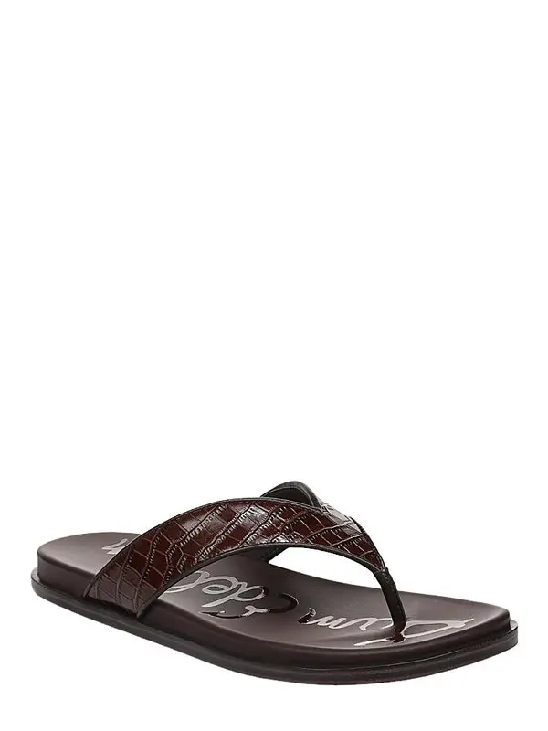 Sam Edelman Lila Flip Flops - Maple Bourbon