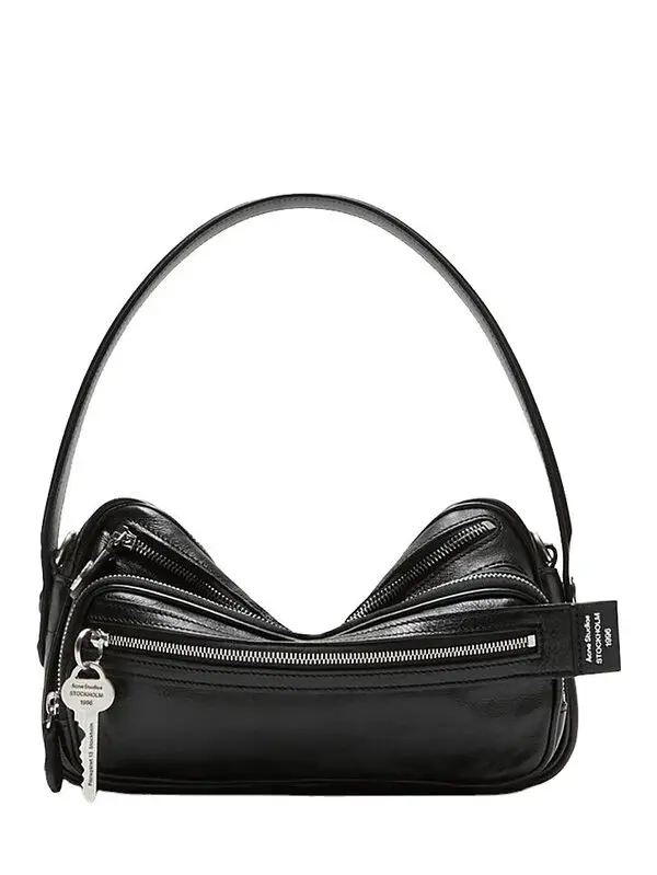 Acne Studios Leather Shoulder Bag - Black