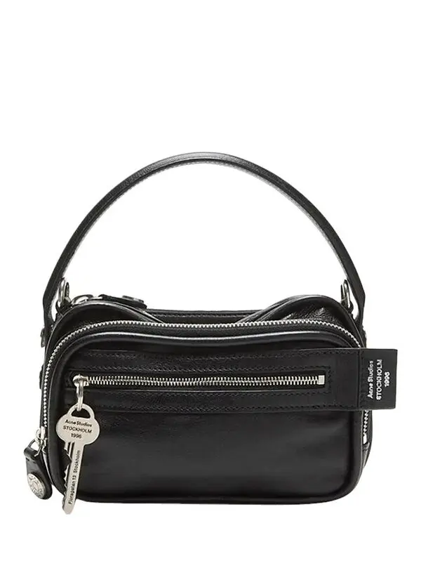 Acne Studios Camero Kit Leather Crossbody Bag - Black