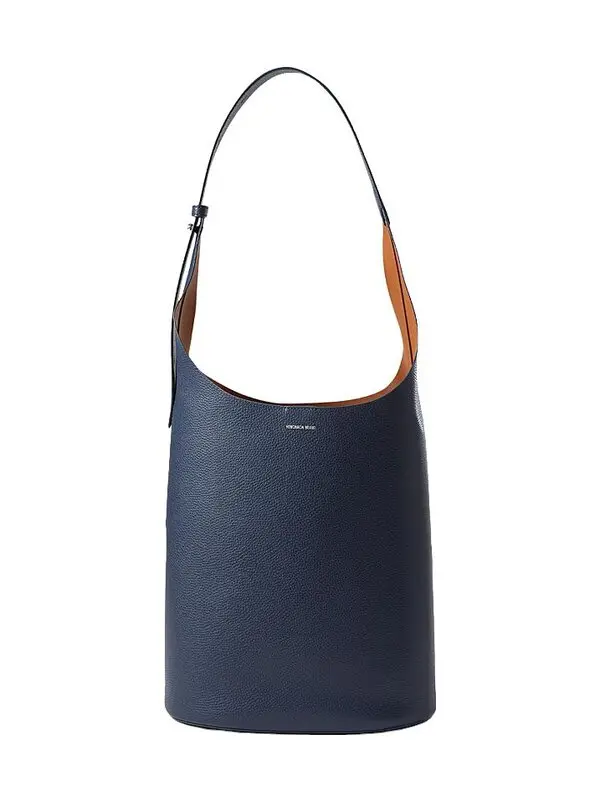 Veronica Beard Leather Tote Bag - Navy/hazel