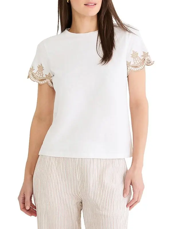 NIC+ZOE Deco Sleeve Tee - Paper White