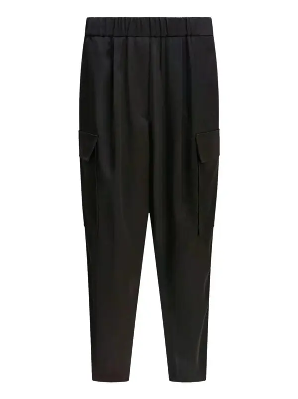SEMPER Tapered Trousers With Cargo Pockets - Black