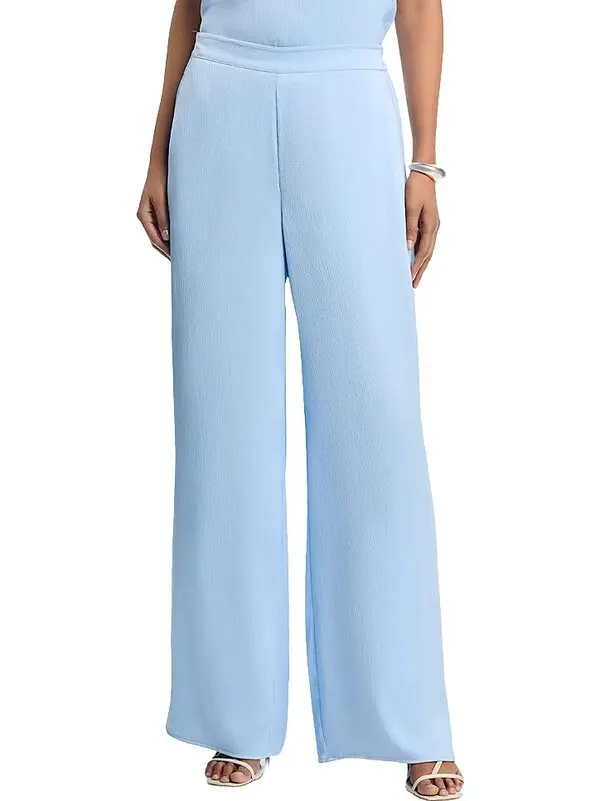 Generation Love Kelela Hammered Satin Pants - Light Blue