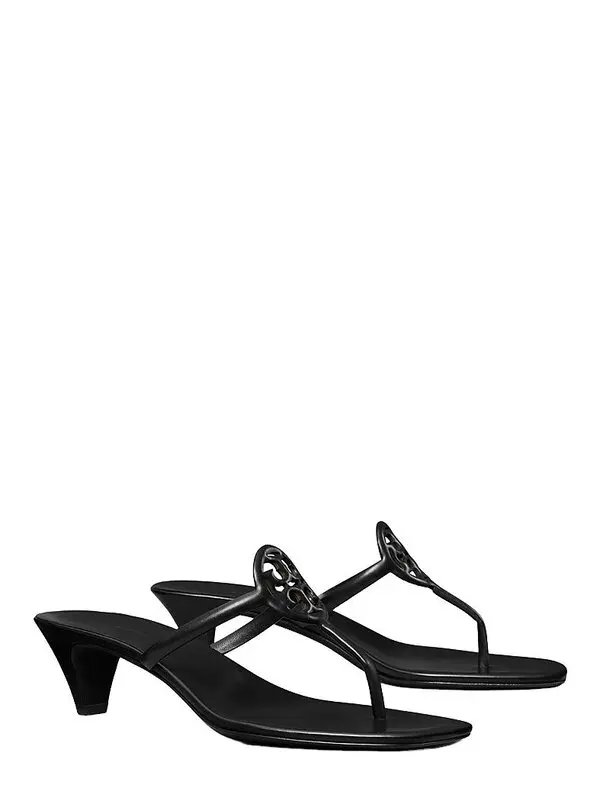Tory Burch Millar Square Toe Sandals - Perfect Black