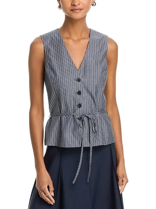 Rag & Bone Paulette Stripe Poplin Vest - Salst