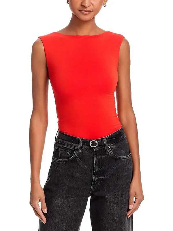Rag & Bone Luca Reversible Tank Top - Bright Red