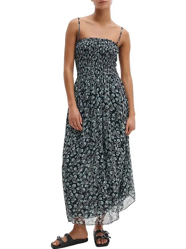 Rag & Bone Hallie Floral Midi Dress - Sal Floral