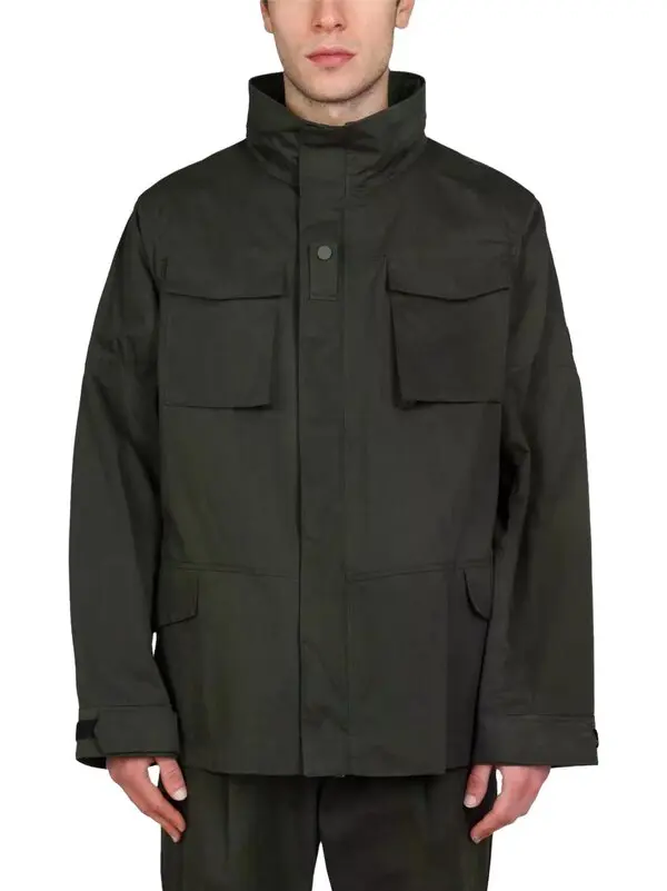 LARDINI Long-sleeve Pocket Jacket - Green
