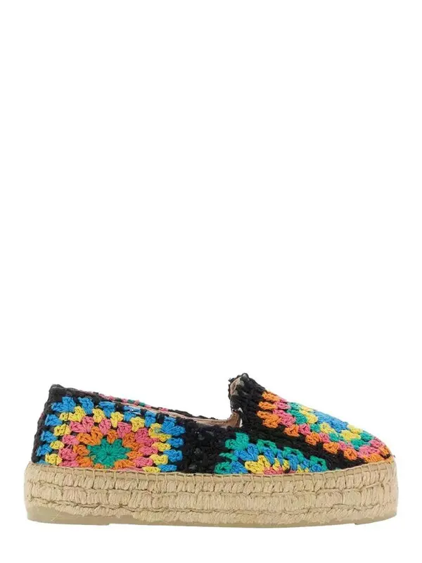 Manebí Crochet Espadrilles - Black