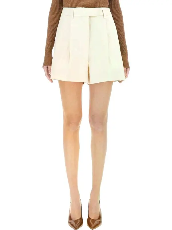 THELATEST Pleated Shorts - White