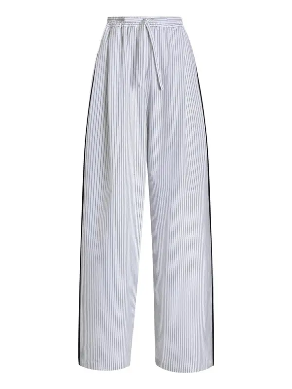Dolce & Gabbana Striped Poplin Trousers - Multicolor