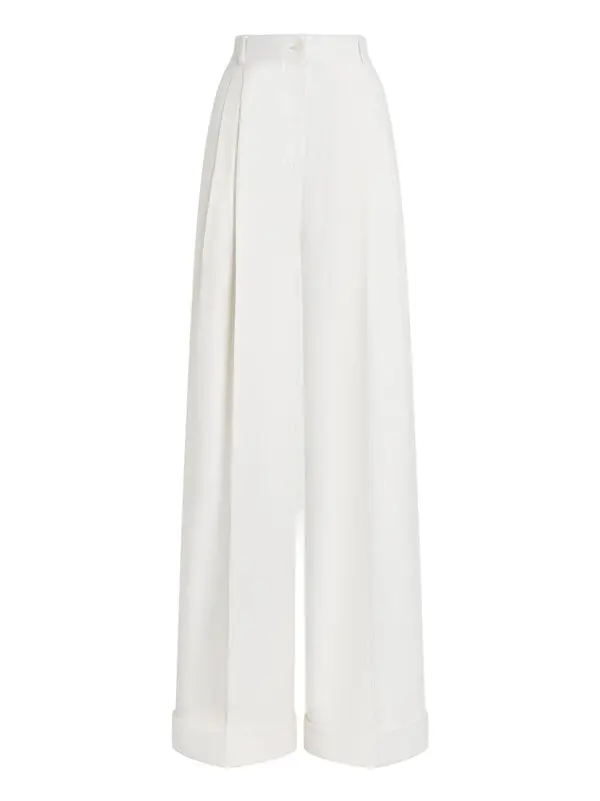 Dolce & Gabbana Cashmere Trousers - White