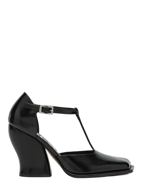 Loewe 90mm T-strap Square-toe Pumps - Black