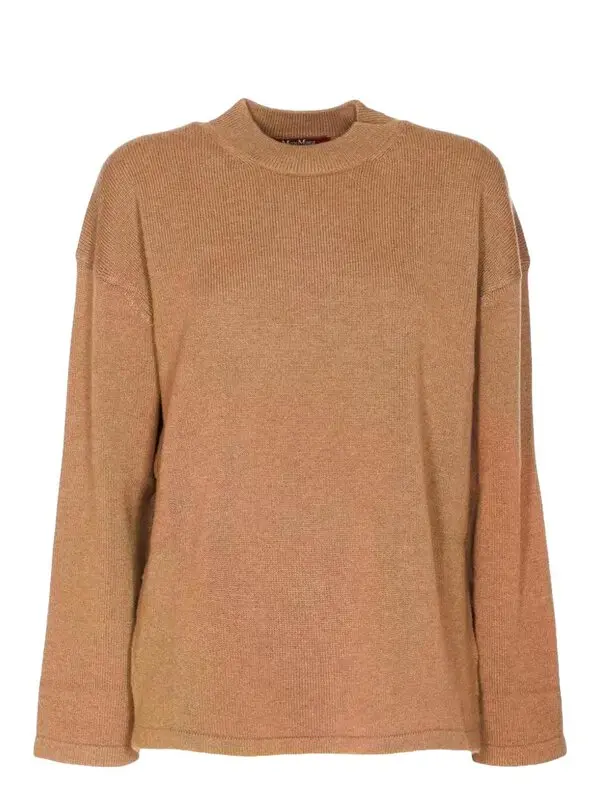 Max Mara Ribbed Crew-neck Sweater - Brown