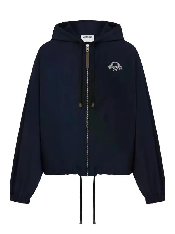 Moschino Zip-up Bomber Jacket - Blue