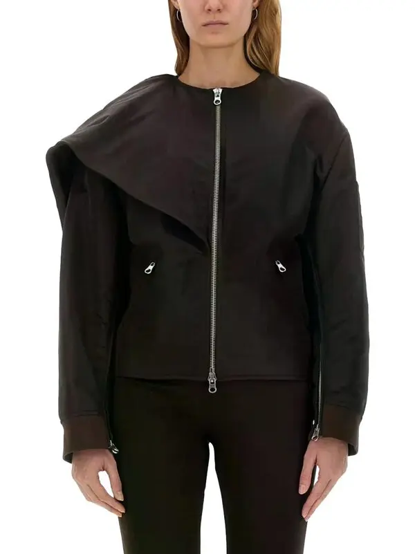 COURREGES Zip-up Jacket - Brown