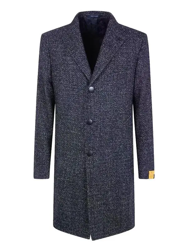 Tagliatore Classic Button Coat - Blue