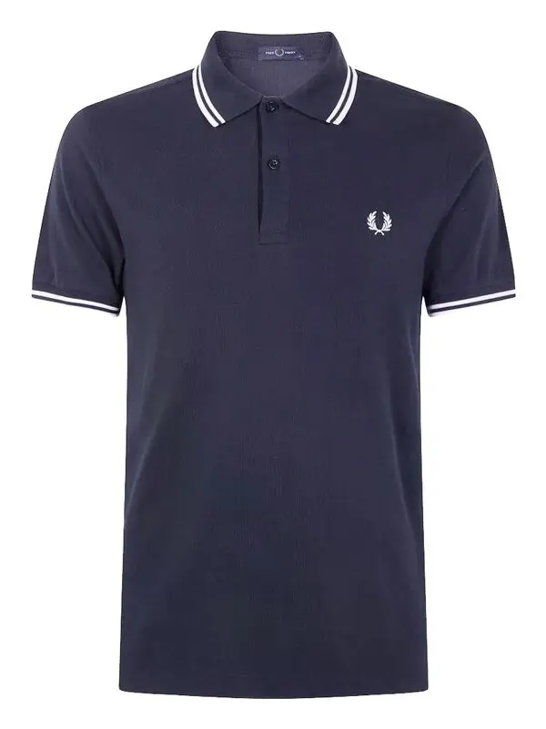 Fred Perry Tipped Laurel Polo T-shirt - Blue