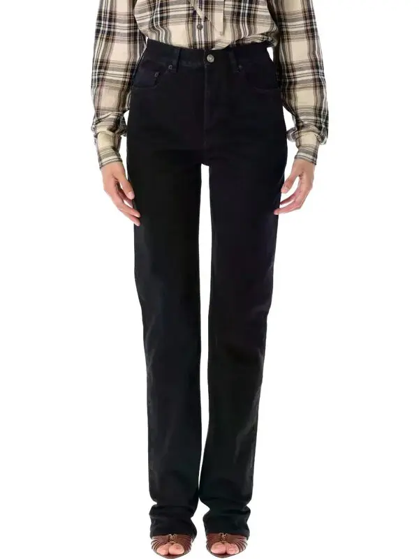 Saint Laurent 90's High-rise Slim Jeans - Black
