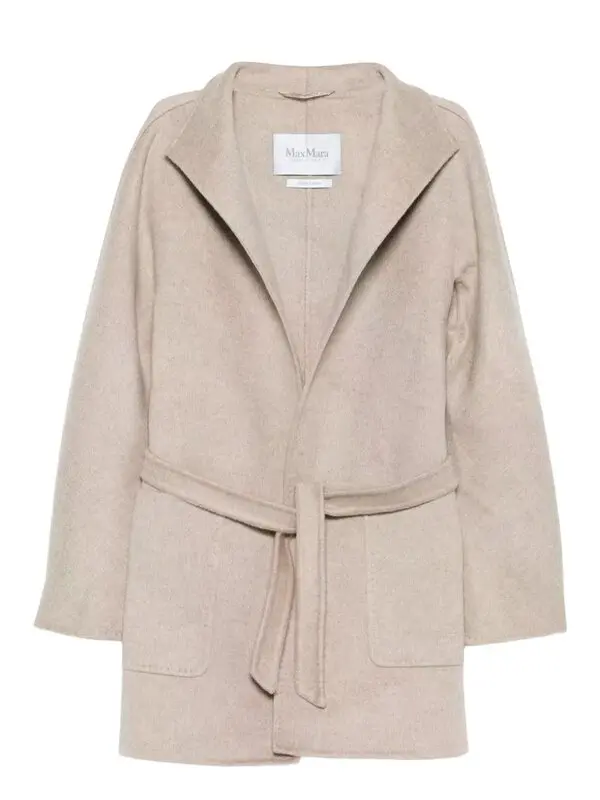 Max Mara Patch-pocket Belted Coat - Neutrals