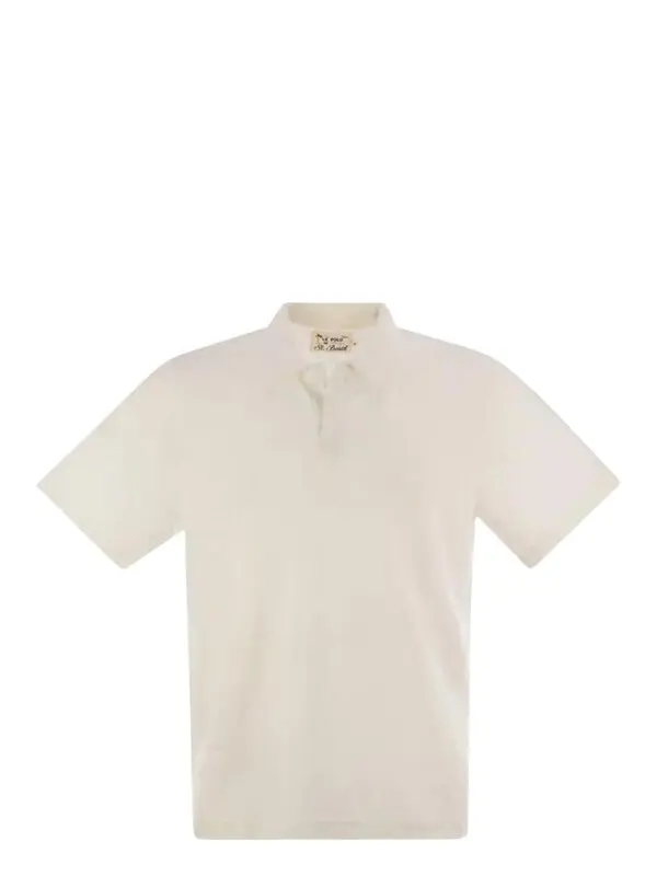 MC2 SAINT BARTH Fraser Linen Polo Shirt - Neutrals