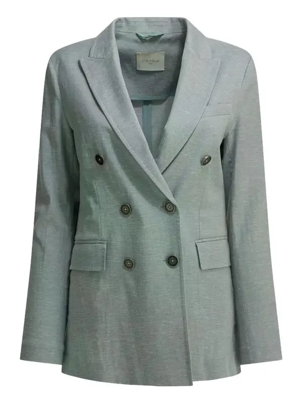 CIRCOLO 1901 Button Blazer - Blue