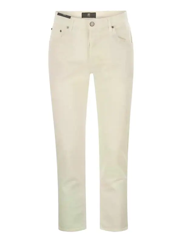 PT TORINO Logo-patch Jeans - White