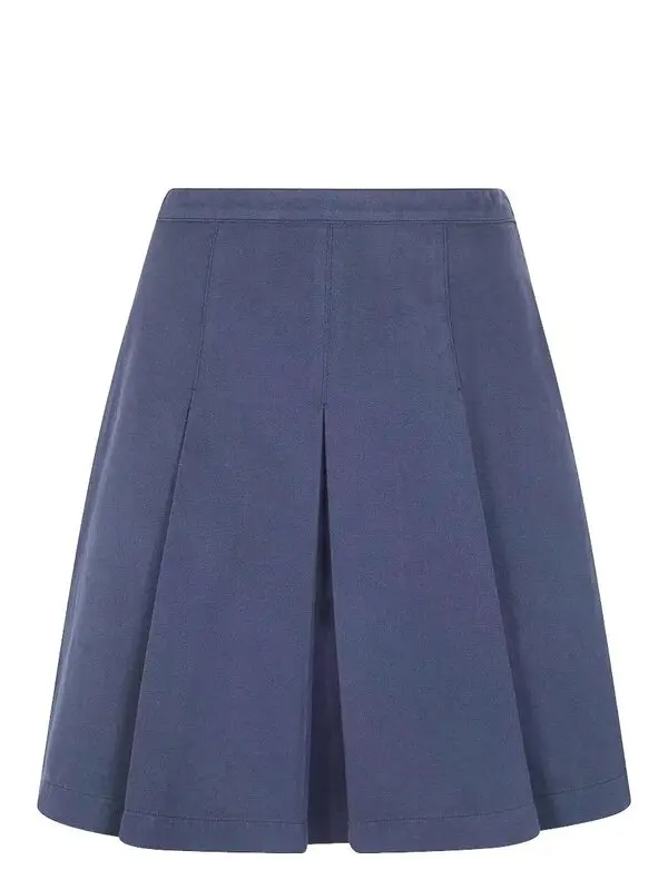 Aspesi Pleated Mini Skirt - Blue