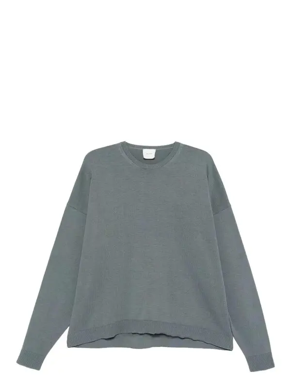 ALYSI Tonal Panelled Sweater - Blue
