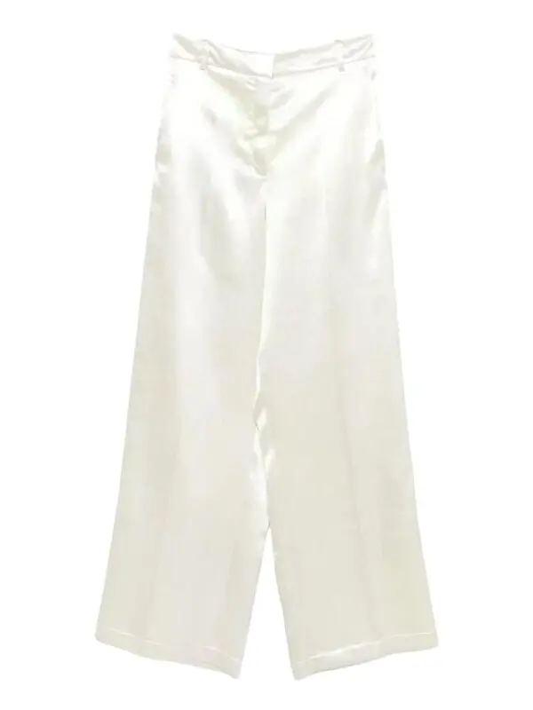 ALYSI Wide-leg Trousers - White