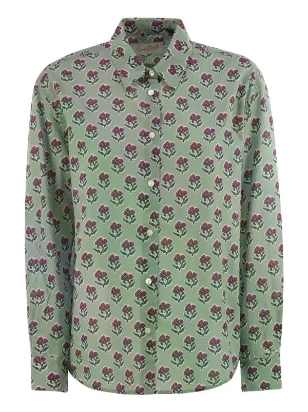 MC2 SAINT BARTH Meredith Floral-print Shirt - Green