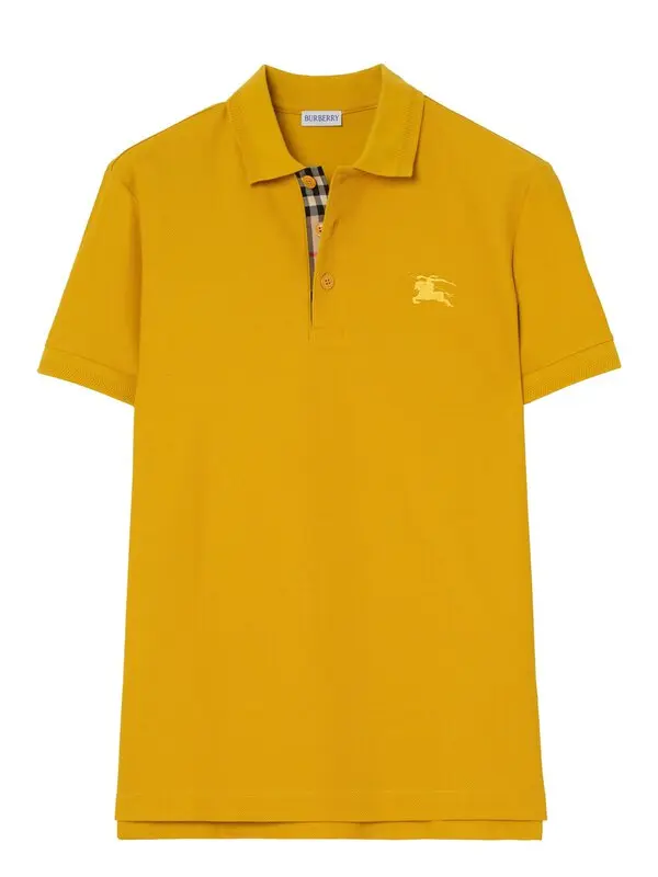 Burberry Cotton Polo Shirt - Yellow