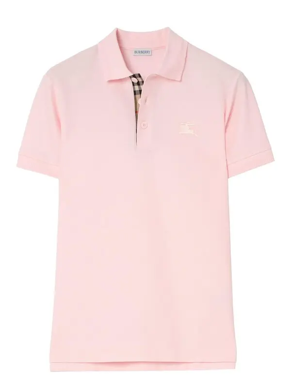 Burberry Cotton Polo Shirt - Pink