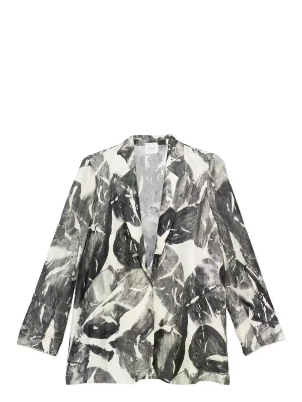ALYSI Monopetto Floral Single-breasted Jacket - White