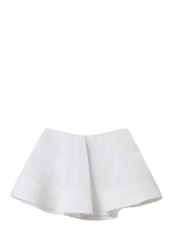 Stella McCartney Poplin Mini Skirt - White