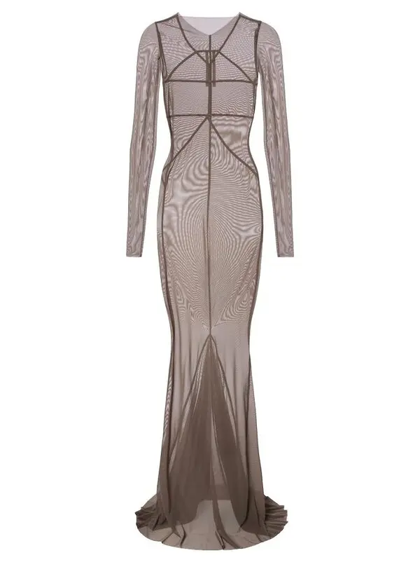 Rick Owens Temple Tulle Gown - Grey
