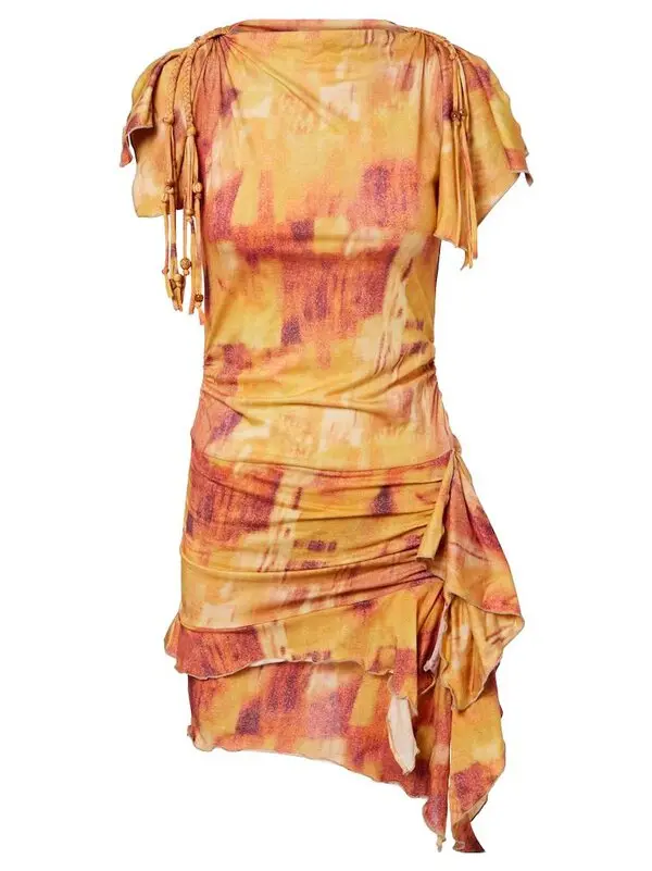 Isabel Marant Étoile Janick Printed Cotton Mini Dress - Multicoloured