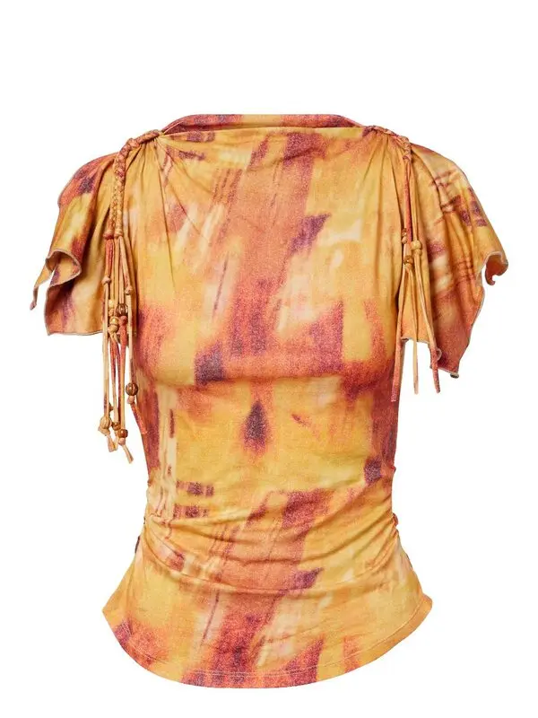 Isabel Marant Étoile Jazia Printed Ruffled Top - Multicoloured