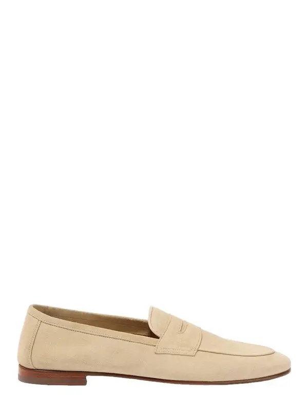 Frescobol Carioca Leme Suede Loafers - Beige