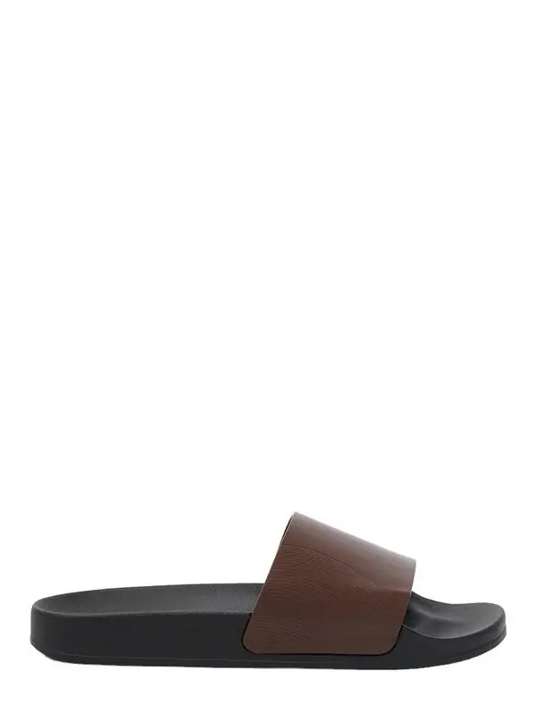 Frescobol Carioca Humberto Leather Slides - Brown