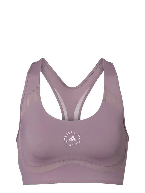Adidas By Stella McCartney Logo Sports Bra - Purple