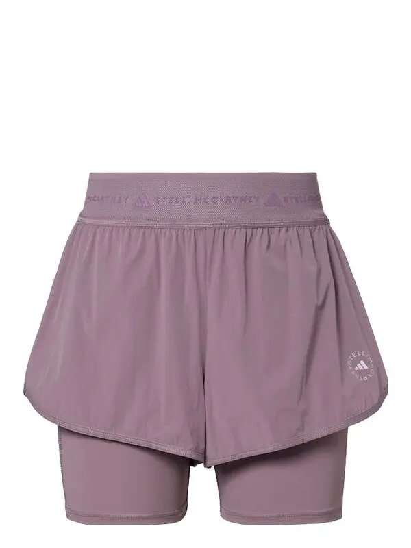 Adidas By Stella McCartney Logo Running Shorts - Purple