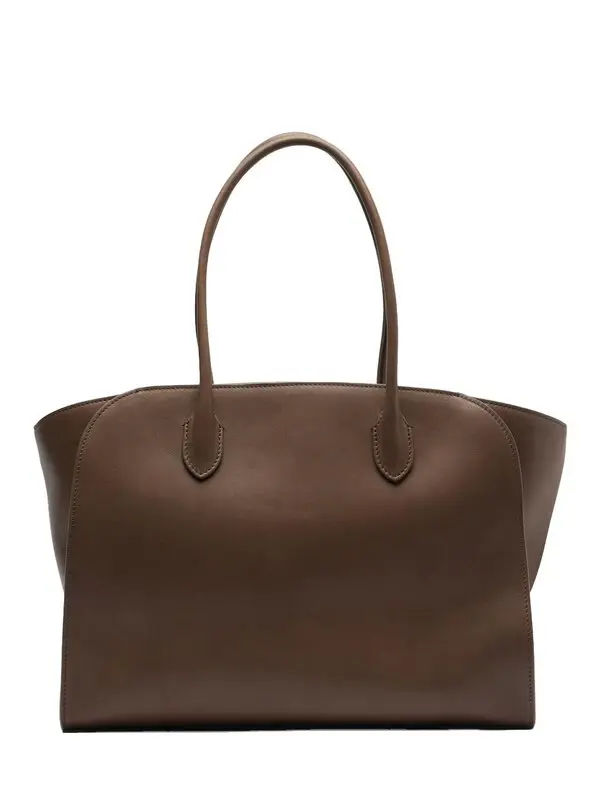 THE ROW Marlo 14 Leather Tote Bag - Brown