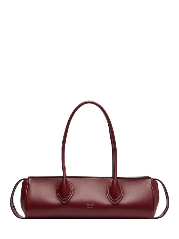 Khaite Donna Leather Shoulder Bag - Burgundy