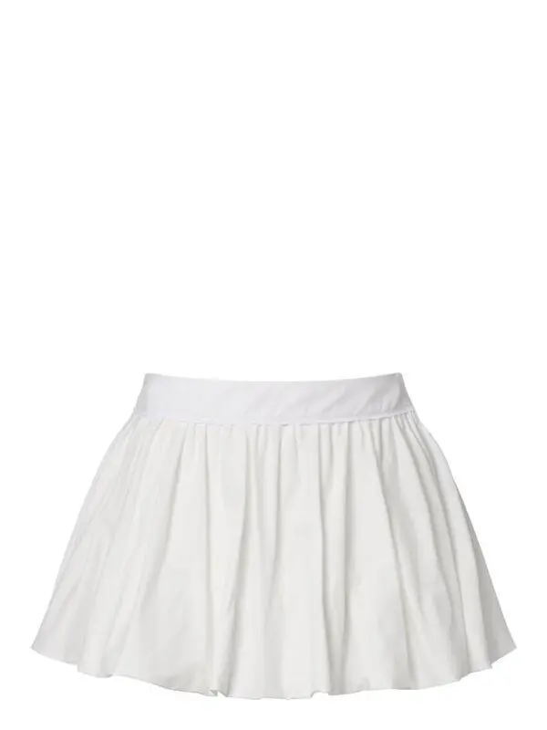 BANANHOT Micaela Cotton Poplin Miniskirt - White