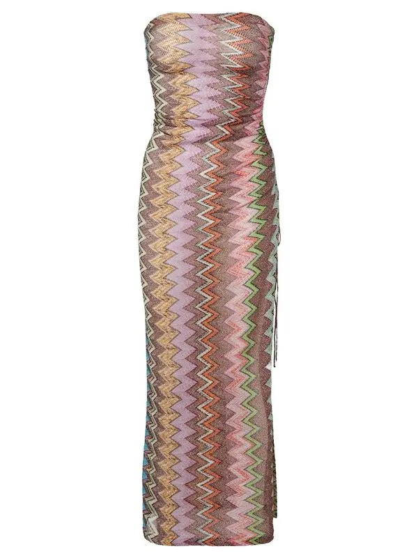 Missoni Zigzag Lamé Maxi Dress - Multicoloured